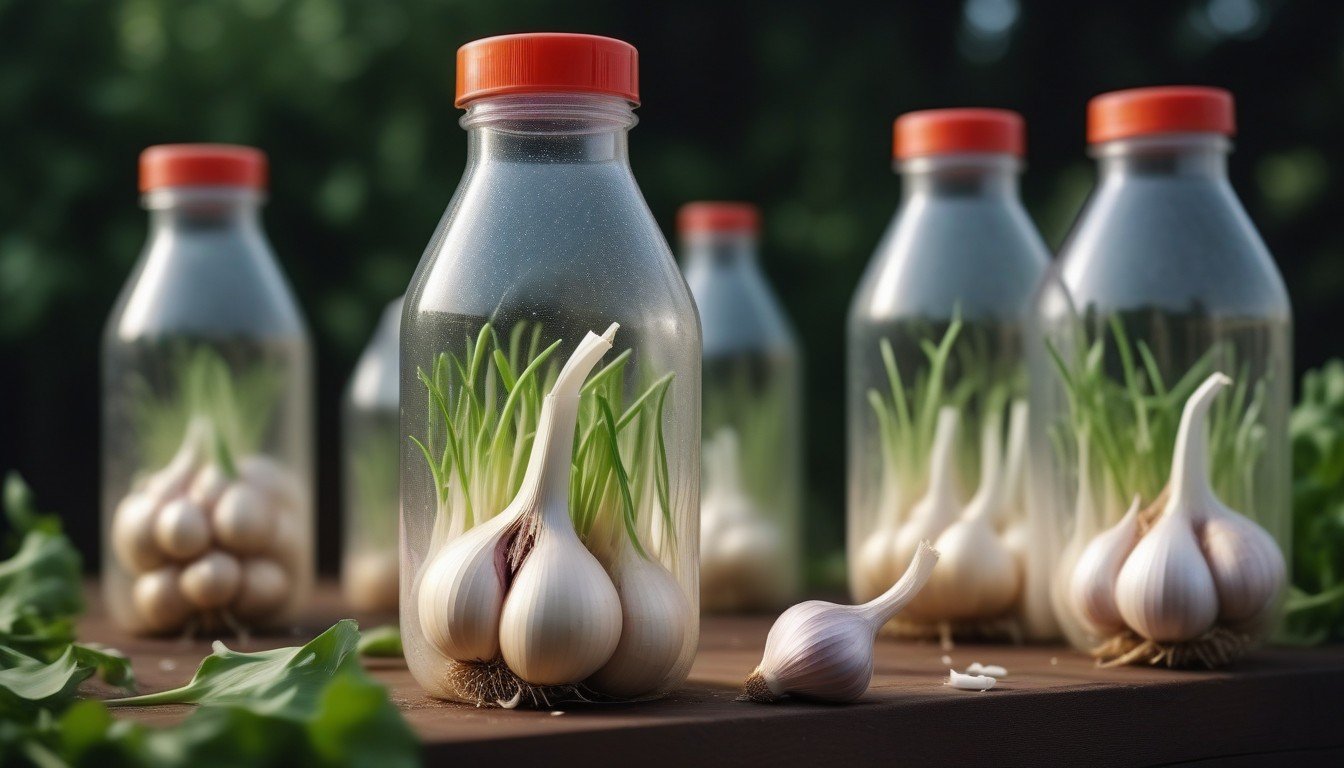 A special method to grow garlic in plastic bottles – WAWstock